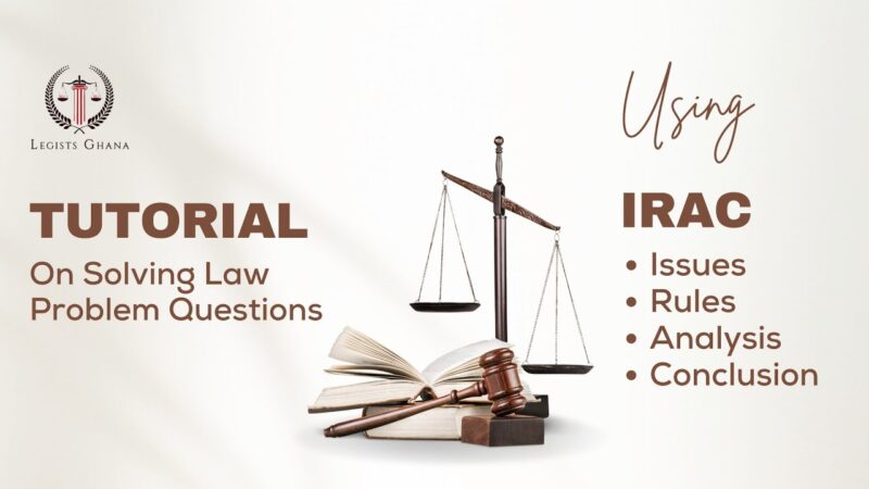 ADDRESSING LAW PROBLEM QUESTIONS USING THE IRAC METHOD BY SETH DOE ESQ ...